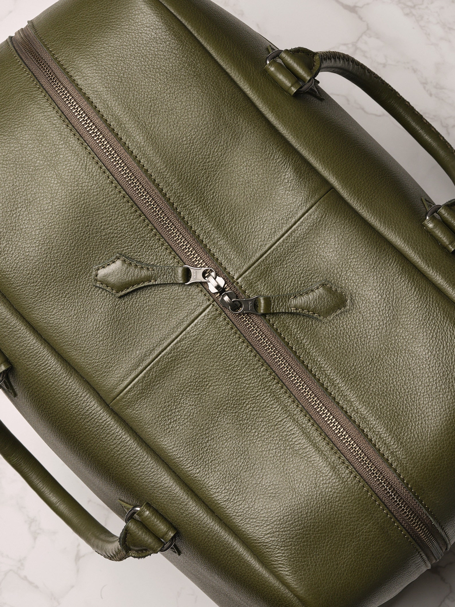 Green Mens Weekend Travel Bag, Duffle Bag Leather, Personalized ...