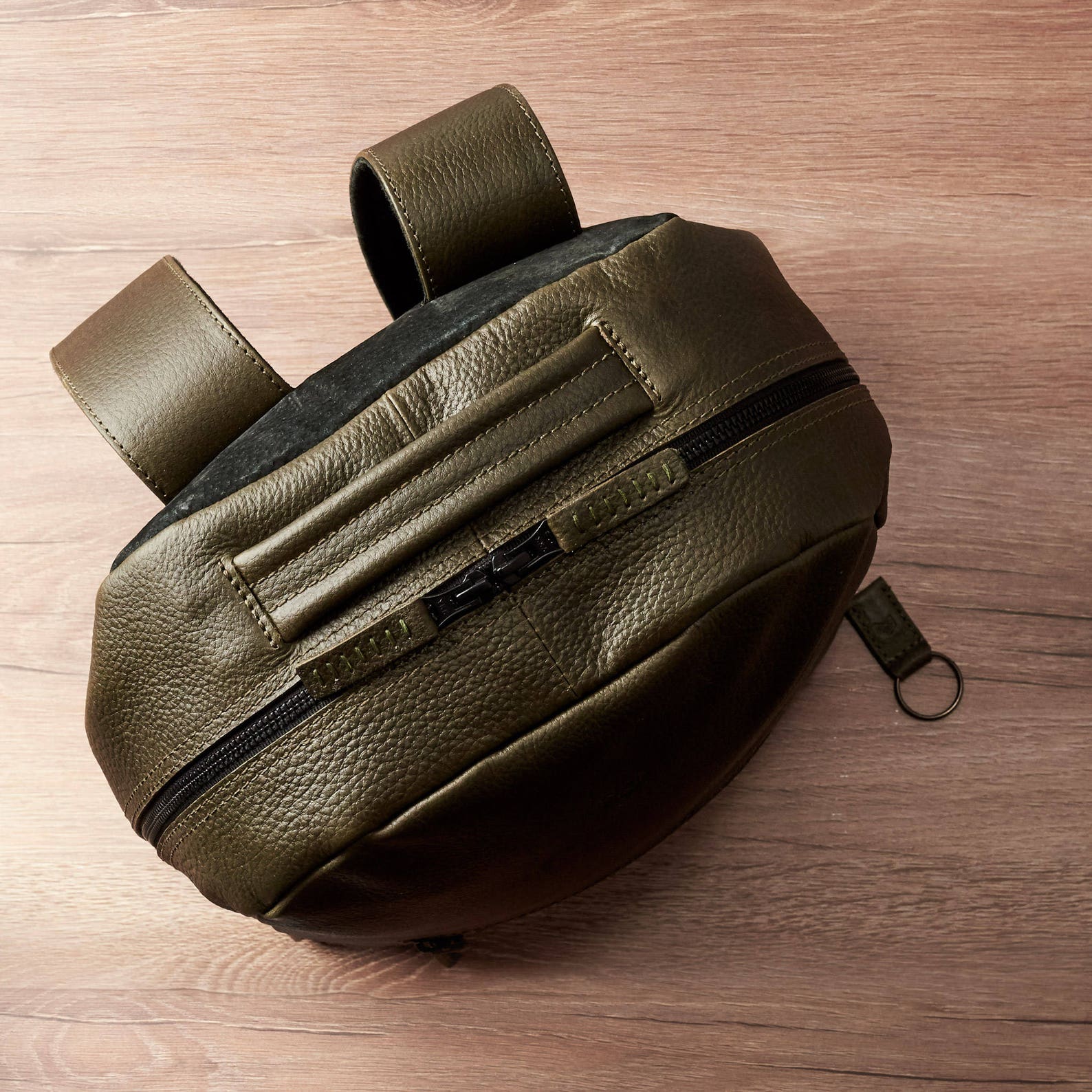 Green Leather Backpack Laptop Men Handmade Travel Bag Camera | Etsy