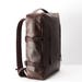 Dark Brown Leather Laptop Backpack Men. Travel Rucksack, MacBook Pro 14 ...