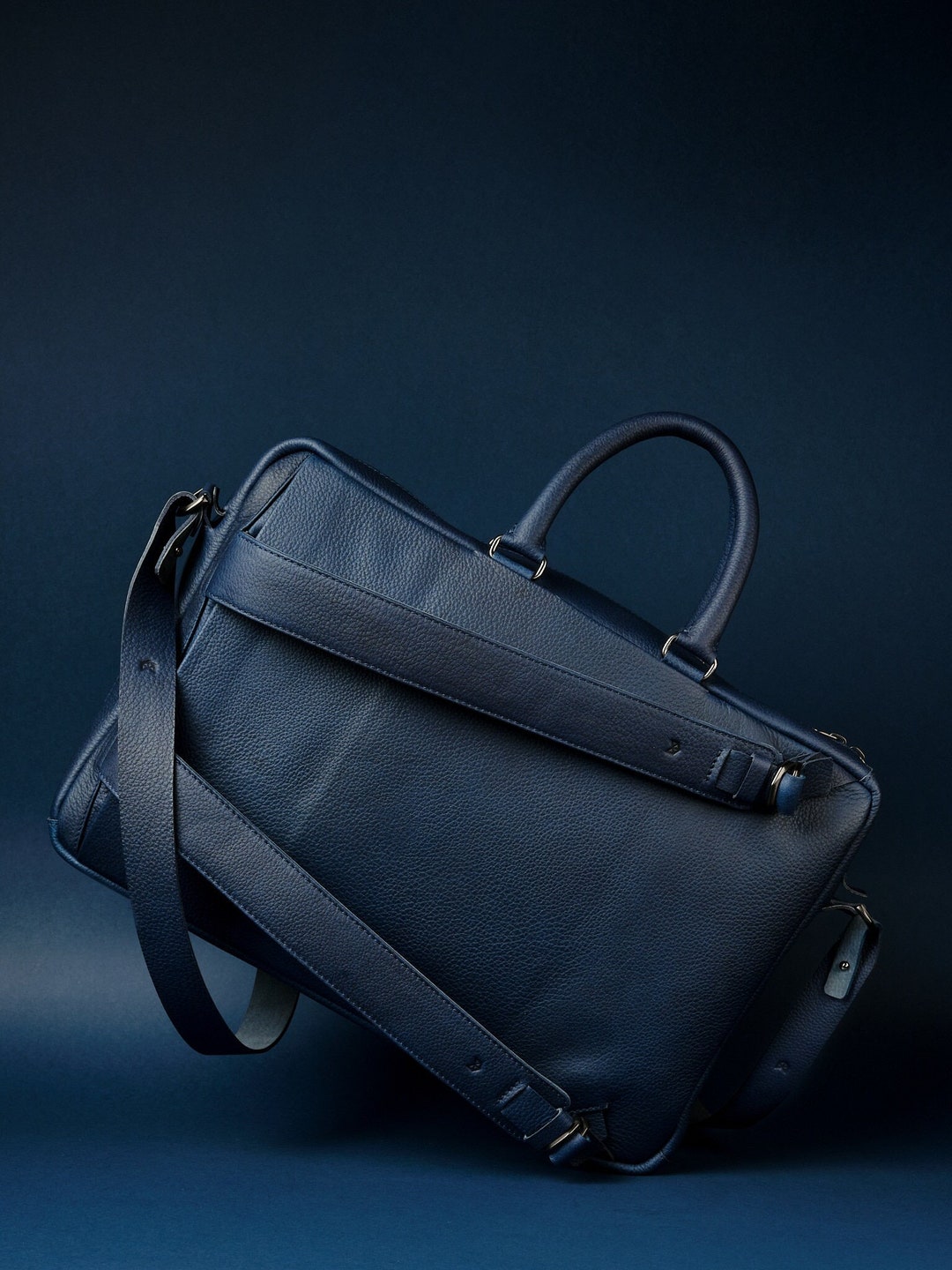 Navy Briefcase Backpack, Backpack Briefcase Combination, Laptop ...