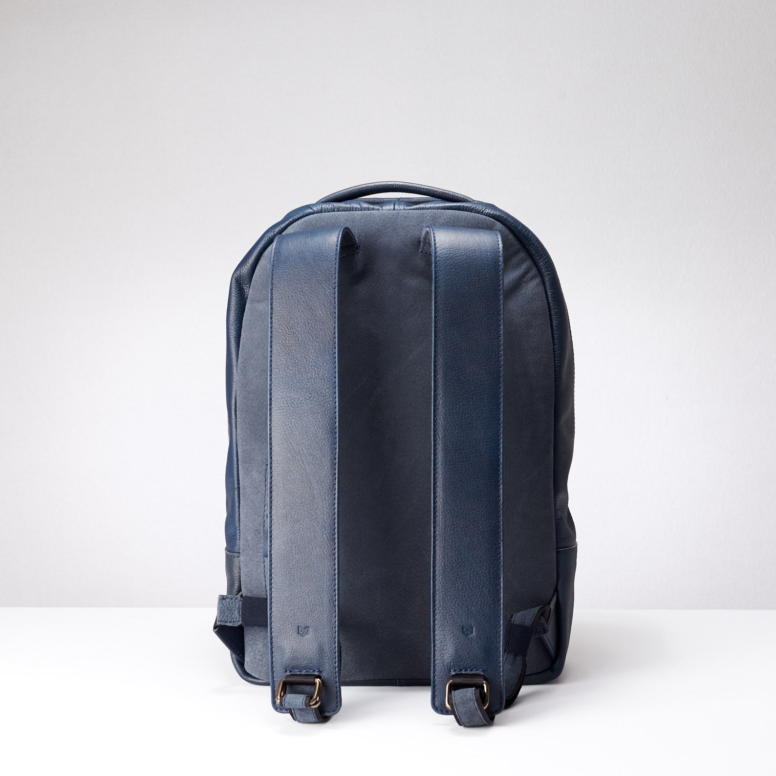 Navy Leather Backpack Laptop Men Handmade Travel Bag Camera Rucksack ...
