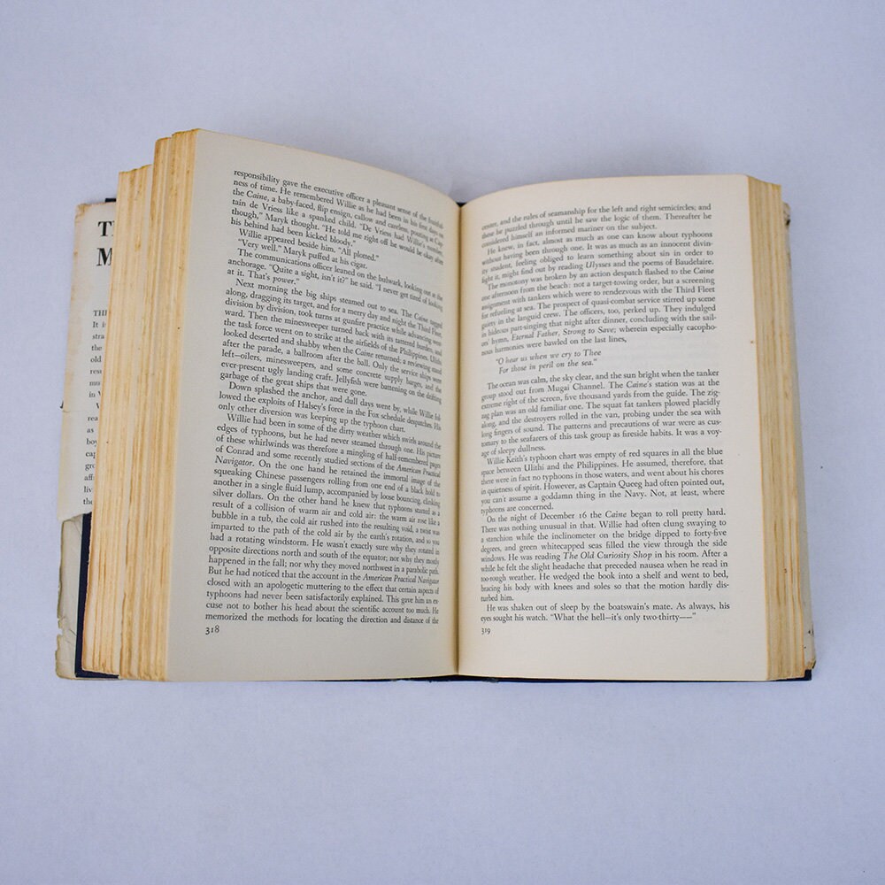 The Caine Mutiny Herman Wouk WWII Novel 1951 Doubleday 1st - Etsy