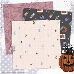 Halloween Digital Paper Pack Pastel Kids Halloween Clip Art Commercial ...