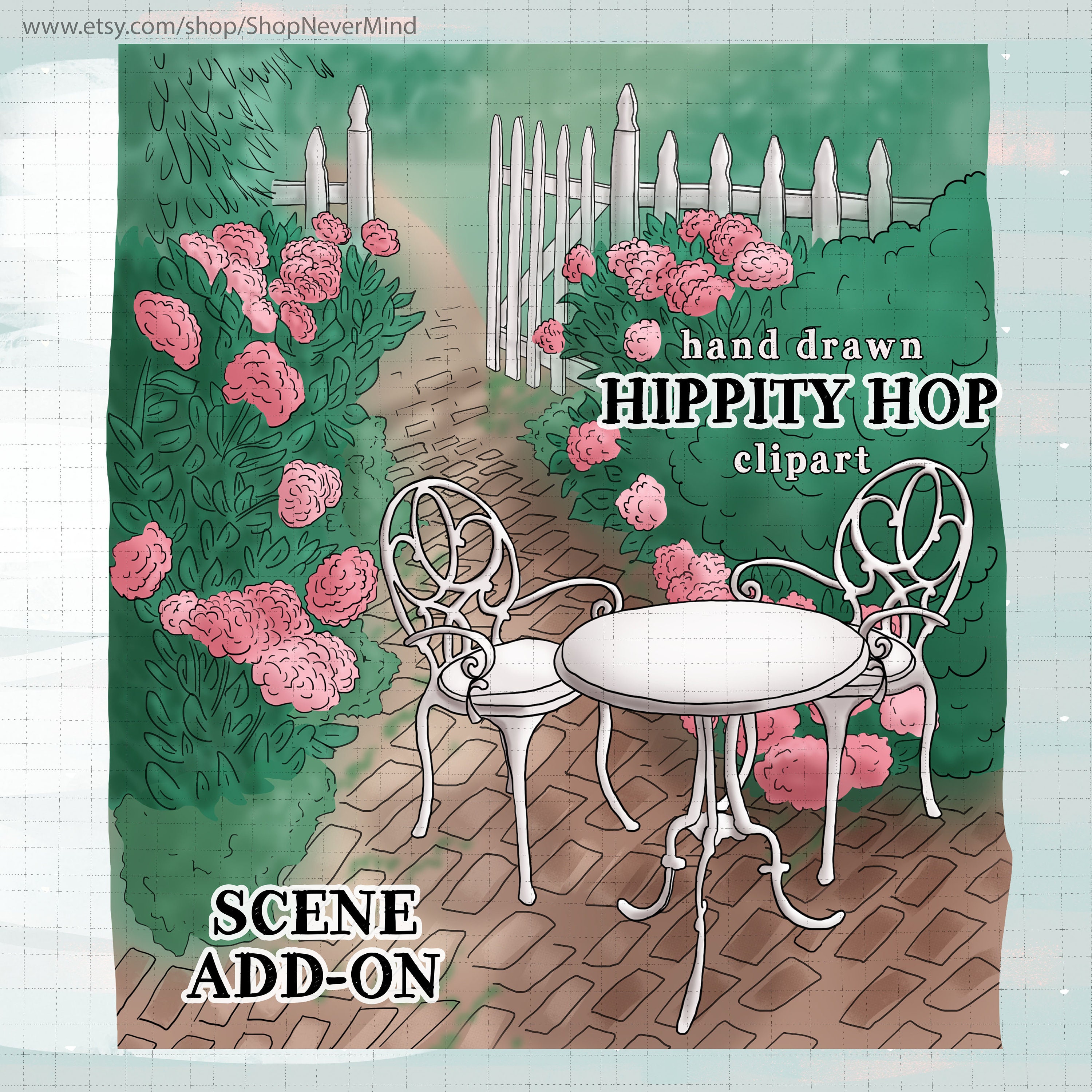 Easter Clipart Set Commercial Use Spring Garden Clipart Set Flower ...