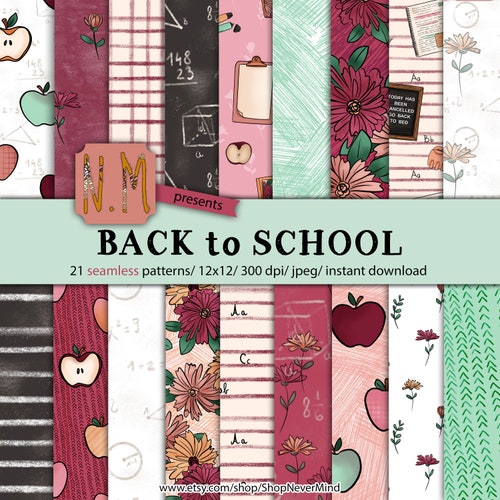 Christmas Digital Paper Pack Commercial Use Christmas Digital | Etsy