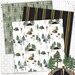 Camping Digital Paper Pack Camping Trip Forest Paper Pattern Commercial ...