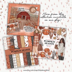 Fall Digital Paper Pack Fall Digital Pattern Commercial Use Floral ...