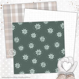 Christmas Digital Paper Pack White Christmas Digital Pattern Commercial ...