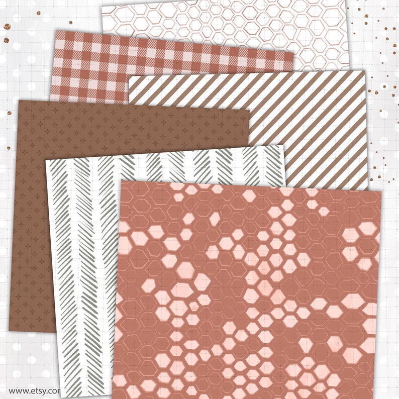 Fall Paper Pack Autumn Rain Digital Pattern Commercial Use - Etsy