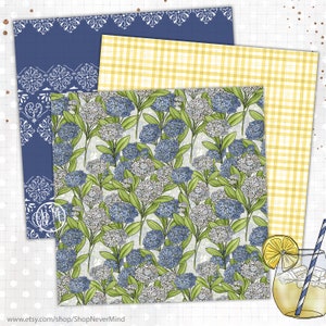 Lemonade Digital Paper Pack Lemonade Stand Digital Pattern Boho Summer ...