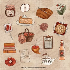 Fall Clipart Kit Apple Picking Fall Clip Art Set Commercial Use Autumn ...