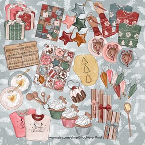 Christmas Clipart Christmas Clipart Kit Commercial Use Christmas ...