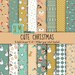Christmas Digital Paper Pack Christmas Digital Pattern Cute - Etsy