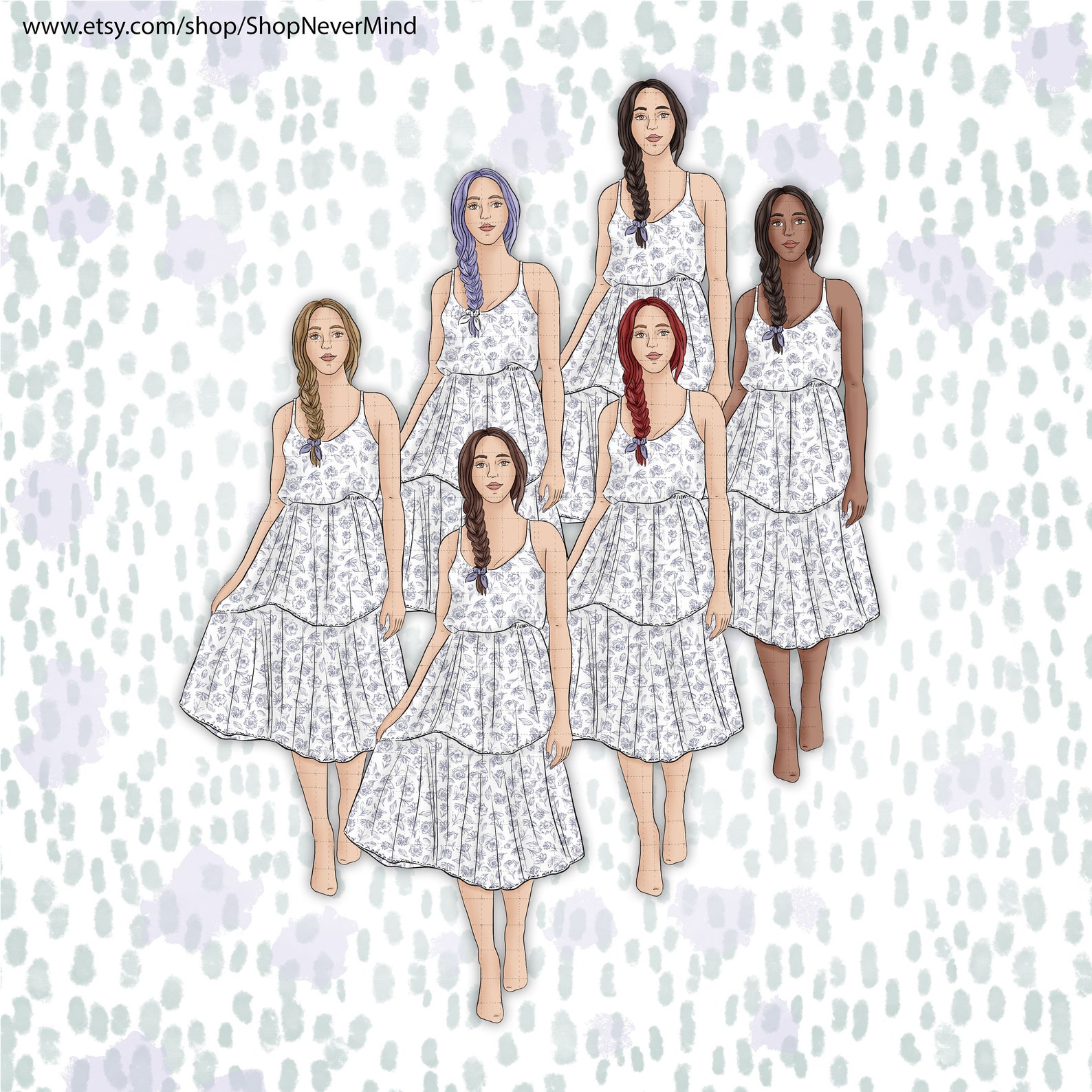 Spring Clipart Kit Pastel Spring Clipart Commercial Use Lilac - Etsy