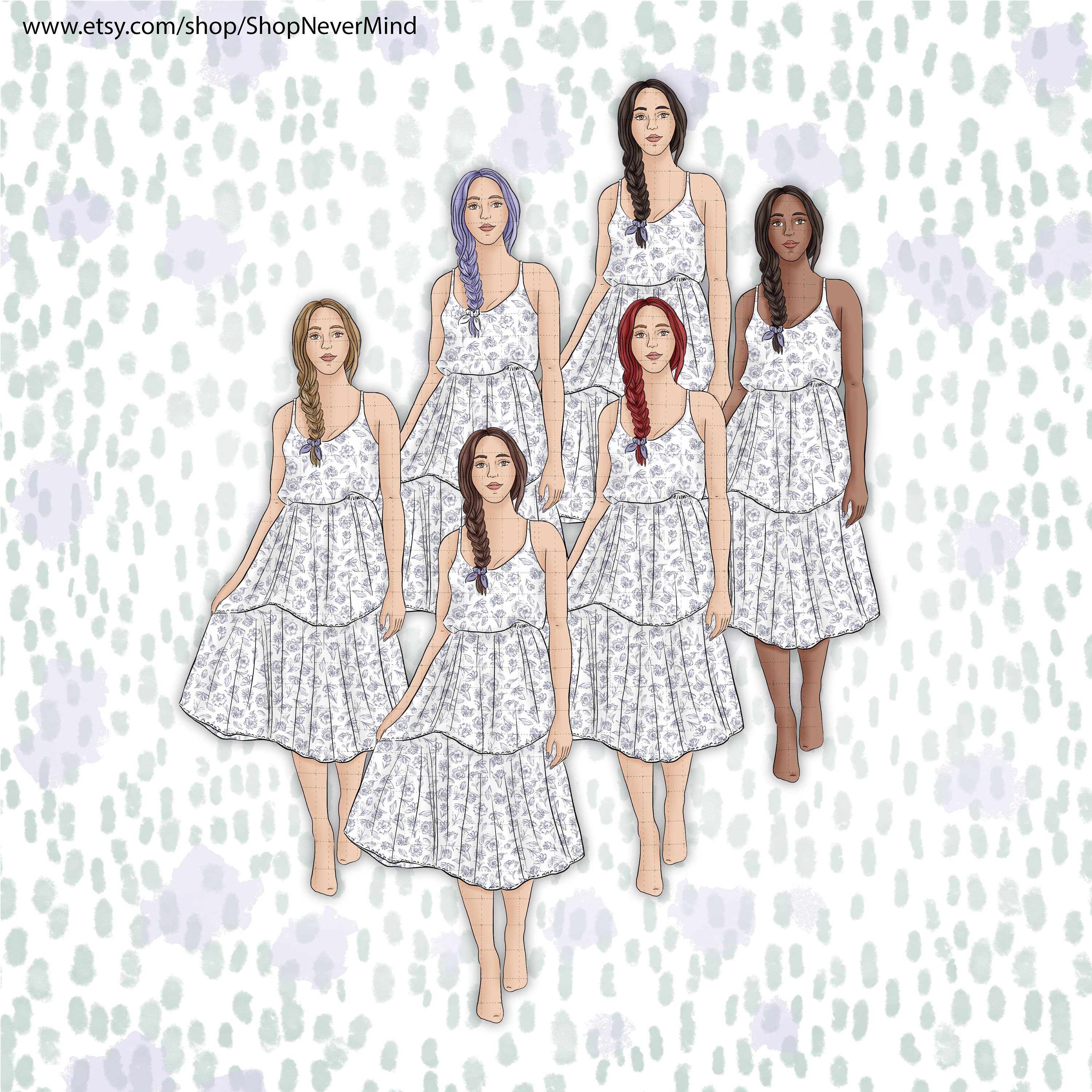 Spring Clipart Kit Pastel Spring Clipart Commercial Use Lilac - Etsy