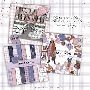 Winter Clipart Kit Winter Snow Clipart Winter Wonderland Christmas ...