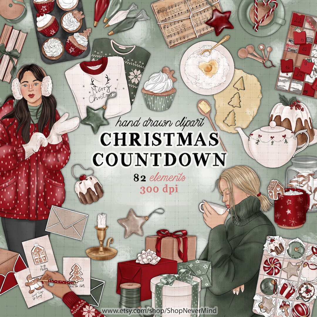 Christmas Clipart Christmas Clipart Kit Commercial Use Christmas ...