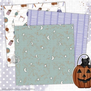 Halloween Digital Paper Pack Pastel Kids Halloween Clip Art Commercial ...