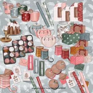 Christmas Clipart Christmas Clipart Kit Commercial Use Christmas ...