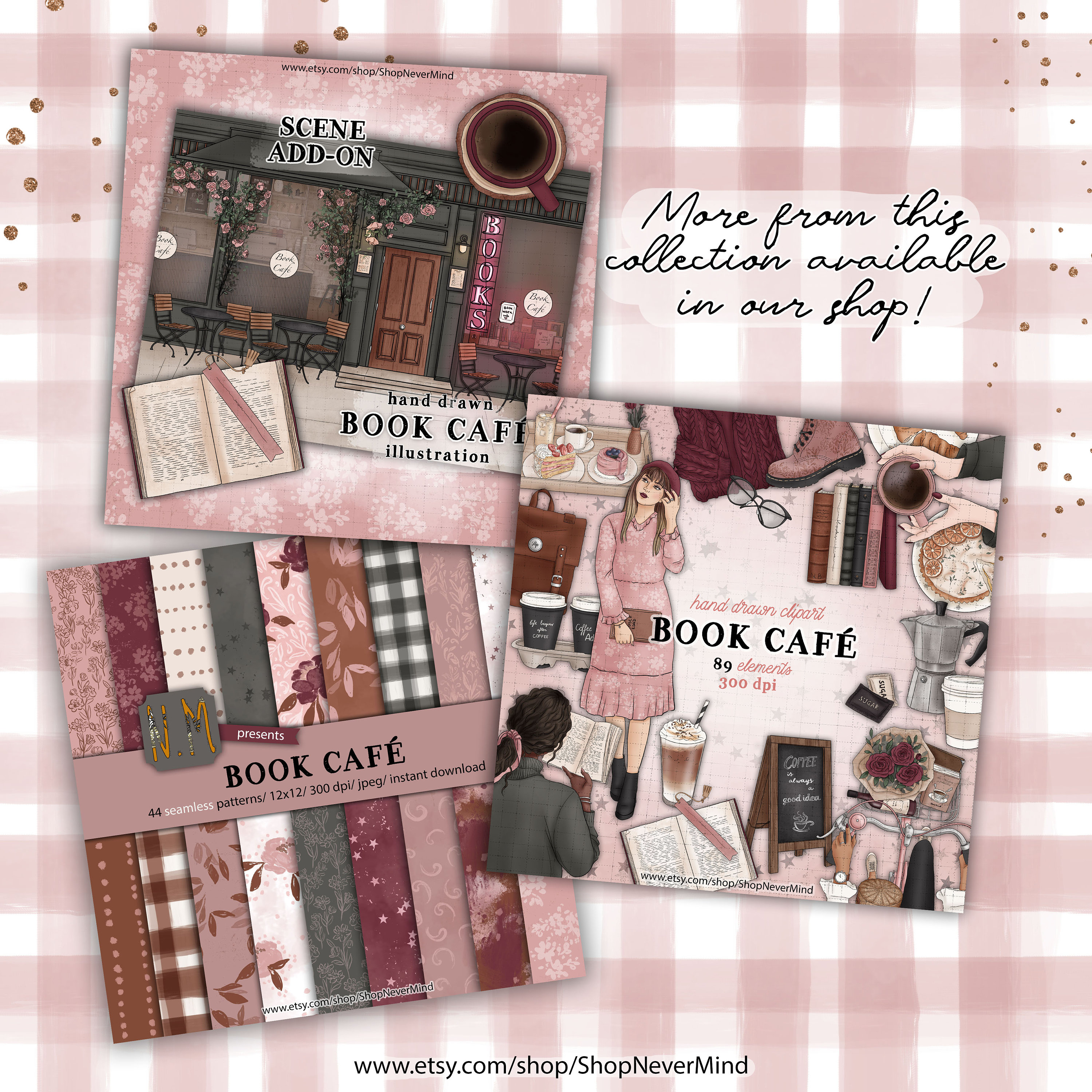 Reading Cafe Clipart