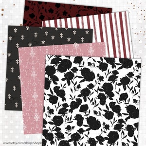 Halloween Paper Pack Masquerade Ball Digital Pattern Commercial Use ...