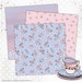 Tea Party Digital Paper Pack Pink Tea Party Digital Pattern Commercial ...