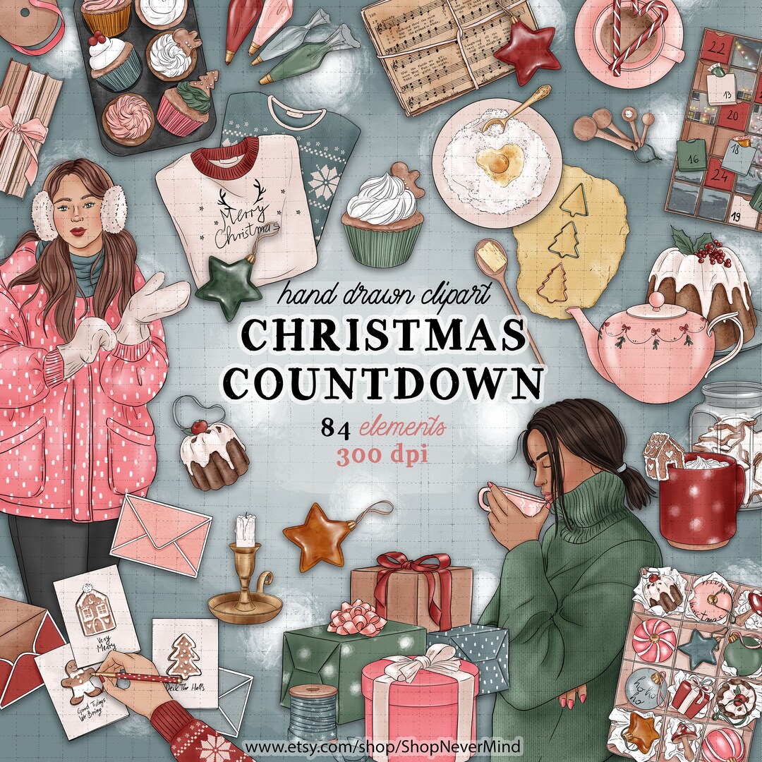 Christmas Clipart Christmas Clipart Kit Commercial Use Christmas ...