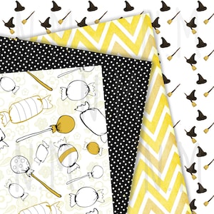 Halloween Digital Paper Happy Halloween Paper Pack Halloween ...