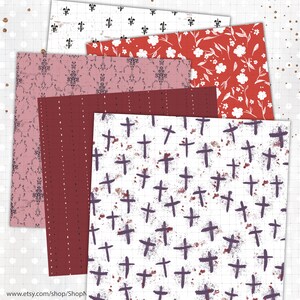Halloween Paper Pack Masquerade Ball Digital Pattern Commercial Use ...