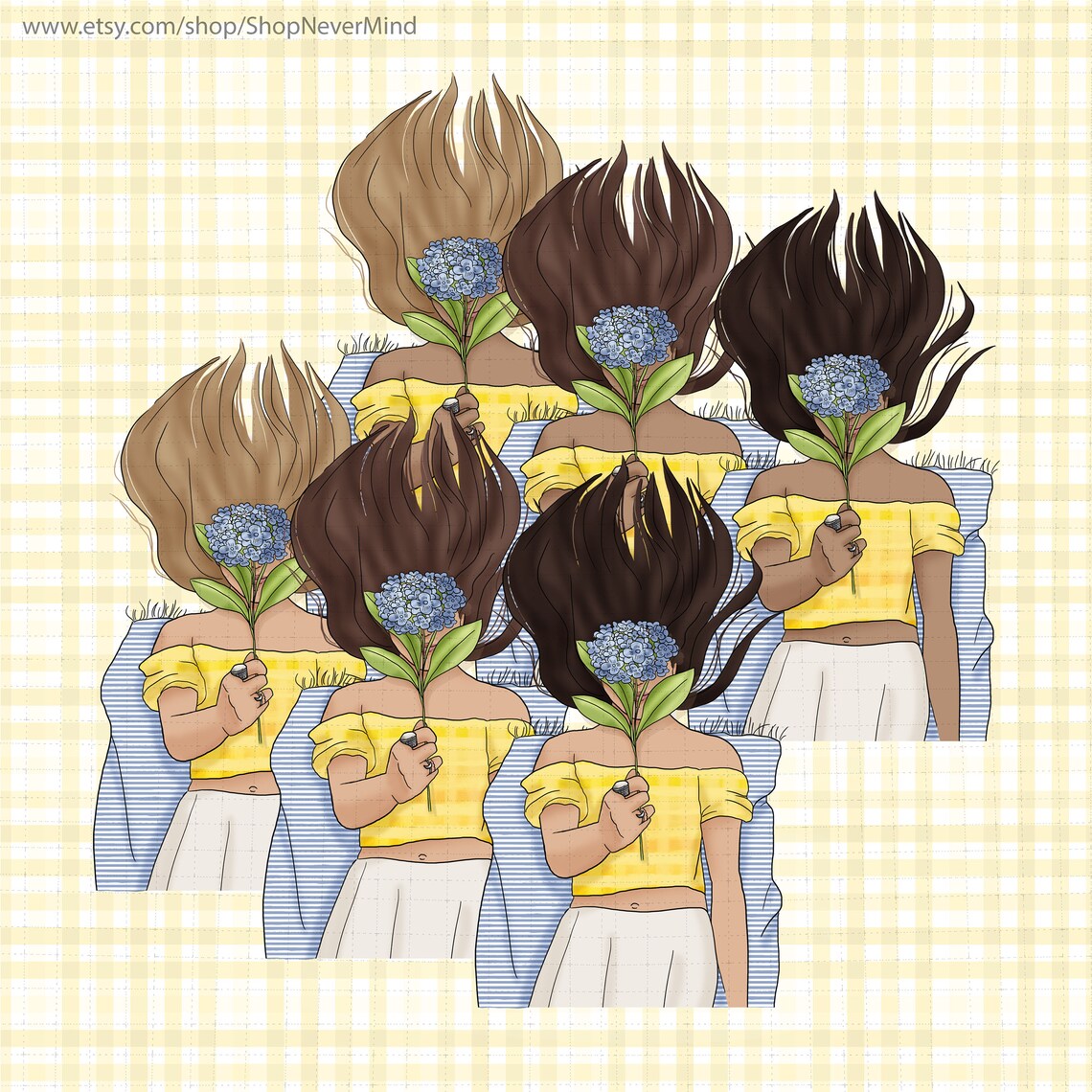 Lemonade Clip Art Kit Fashion Girls Lemonade Stand Clipart | Etsy