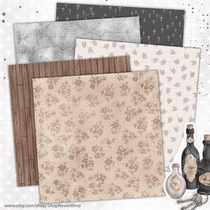 Halloween Digital Paper Pack Haunted House Digital Pattern Commercial ...
