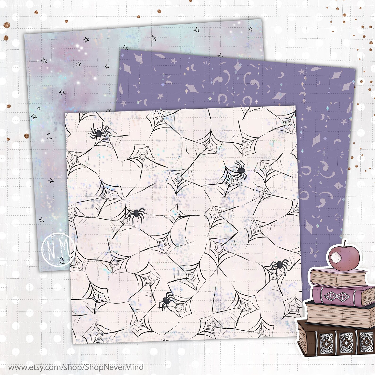 Halloween Digital Paper Pack Pastel Magic School Kids | Etsy