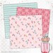 Ice Cream Digital Paper Pack Pink Ice Cream Shop Digital Pattern ...