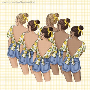 Lemonade Clip Art Kit Fashion Girls Lemonade Stand Clipart Commercial ...