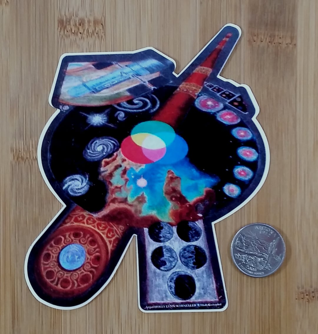 Galileo Telescope Sticker: Hubble Deep Field Art - Etsy