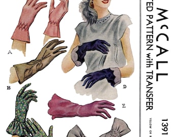 Glove Sewing Pattern | Etsy