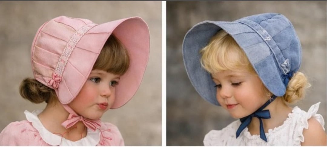 Child 19" Head BABY BONNET Hat Sewing Pattern M 1526 Sunbonnet Pdf ...