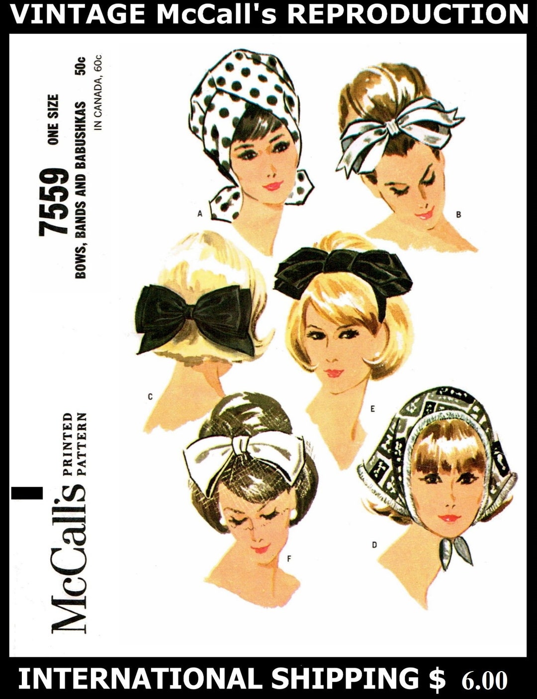 Mccall's 7559 Millinery Hats BOWS Turban Pattern - Etsy