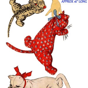 Sleeping CAT Sewing Pattern UNPRINTED Advance 6931 Toy Stuffed Animal ...