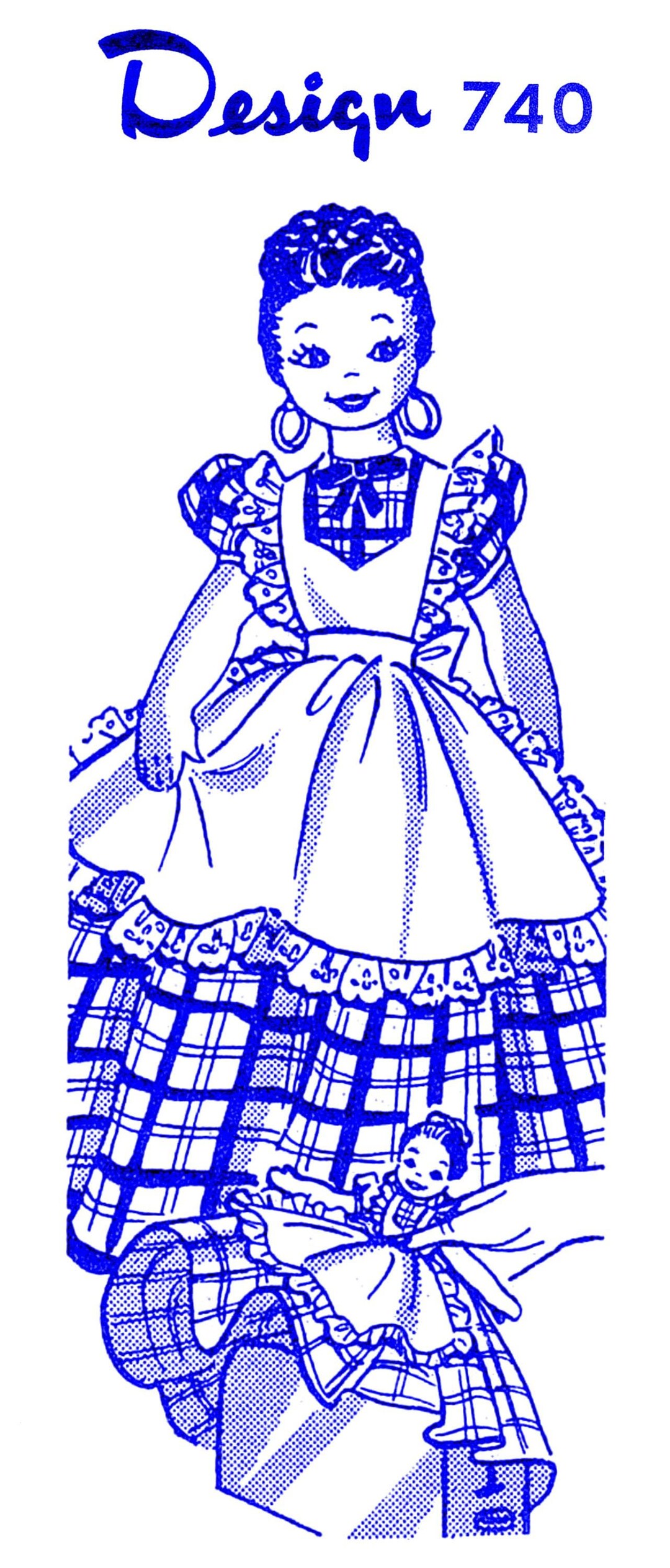 Toaster Cover Girl DOLL and Clothes Pattern 740 Design Mail Order ...