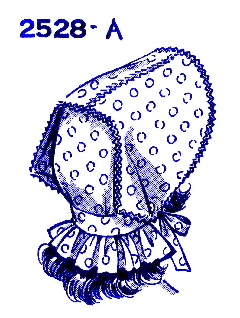 Bonnet Sunbonnet HATS Cap Pattern 1 Size Mail Order 2528 Pdf - Etsy