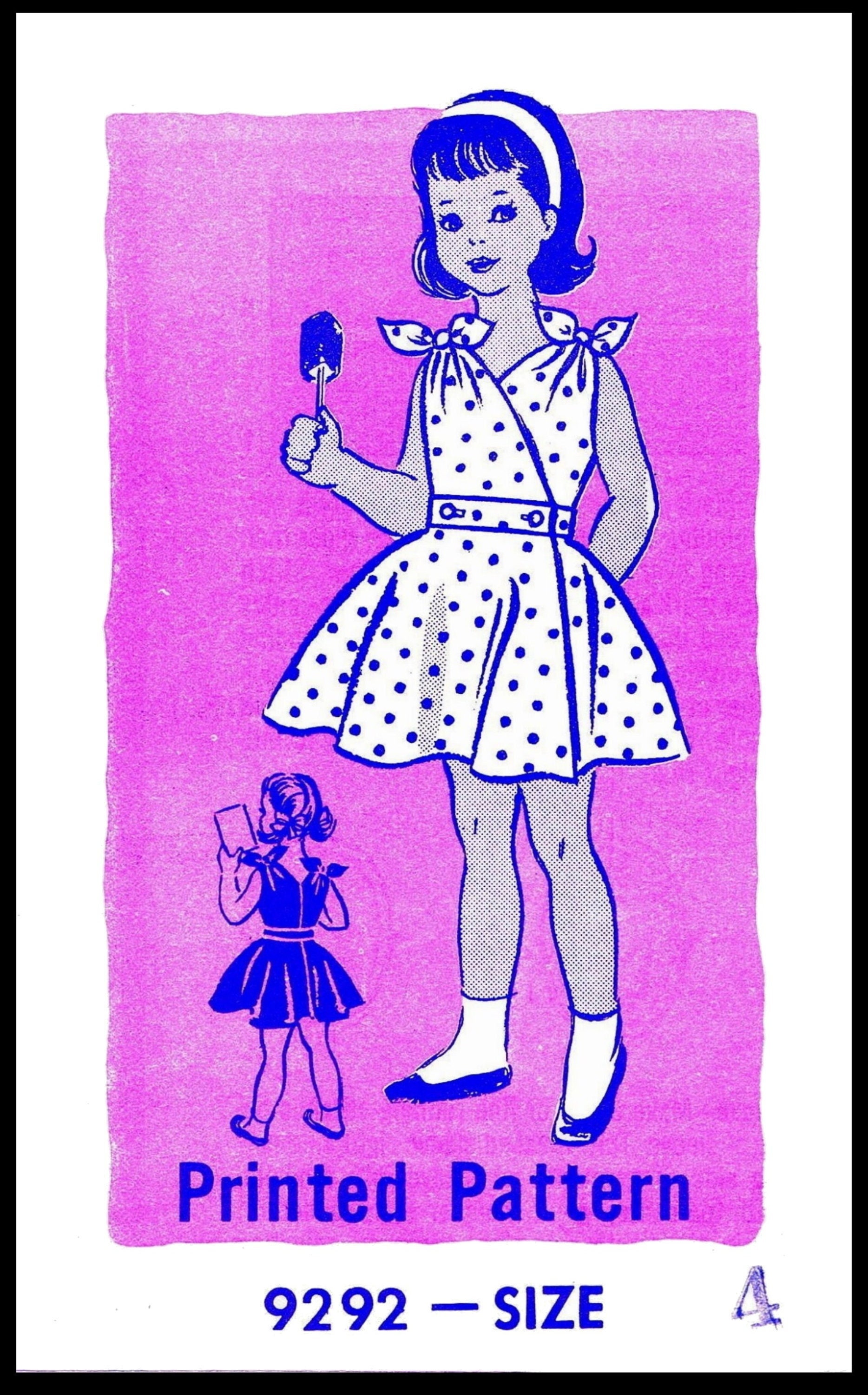 Front Wrap Dress Sundress Sewing Pattern Anne Adams 9292 Frock Mail ...