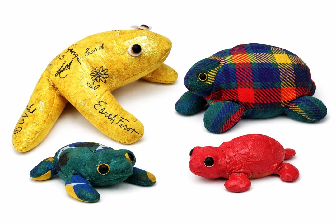 LETTER Frog Turtle Bean Bag Sewing Pattern MC 3000 Stuffed Animal Toy ...