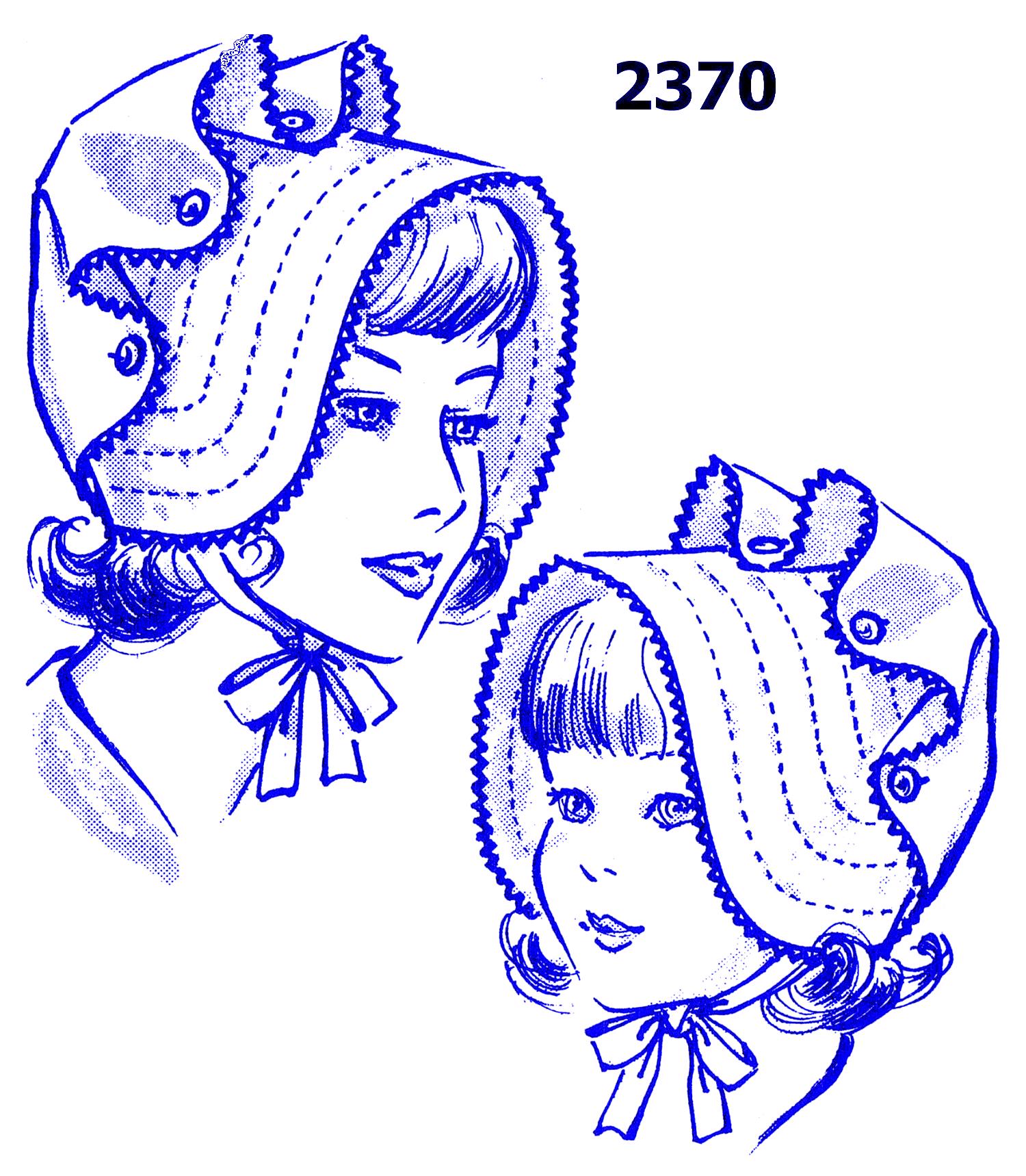 Mother Daughter Sunbonnets Pattern Mail Order Family Weekly 2370 - Etsy