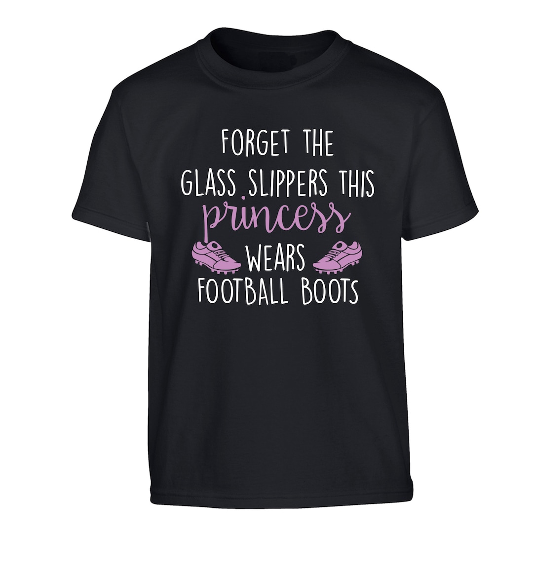 Princess Wears Football Boots Kid's T-shirt Sport Football Feminist ...