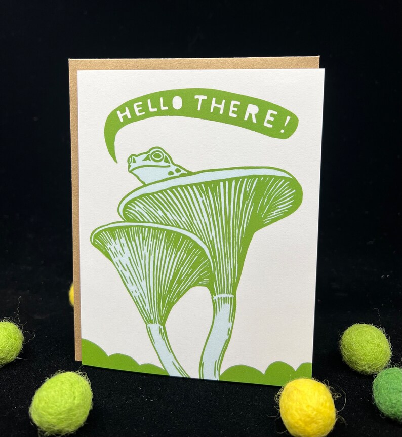 Spring Frog Card - Etsy