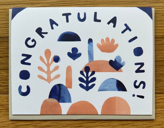 Congratulations Card Collage Card | Etsy