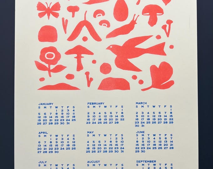 2025 Nature Cutouts Calendar - Etsy