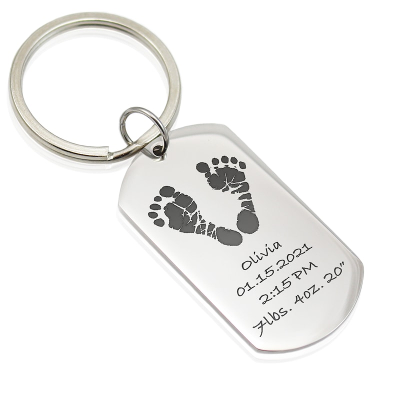 Handprint Keychain - Etsy