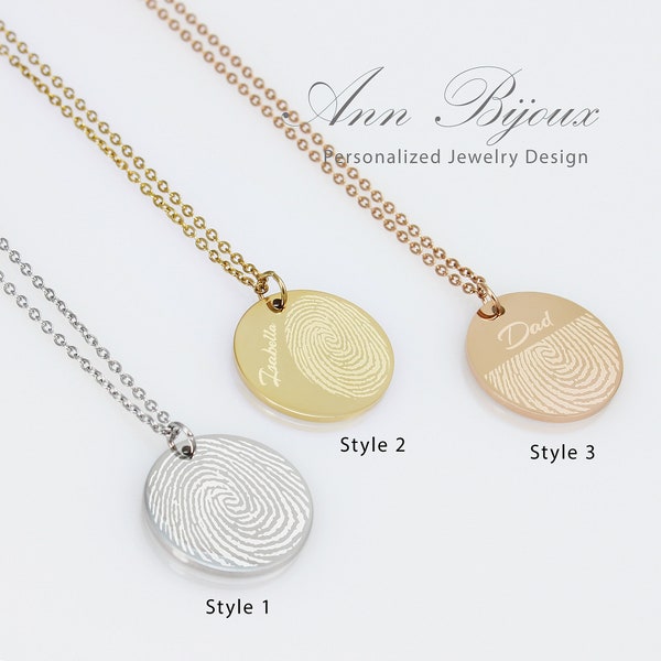 Fingerprint Jewelry - Etsy